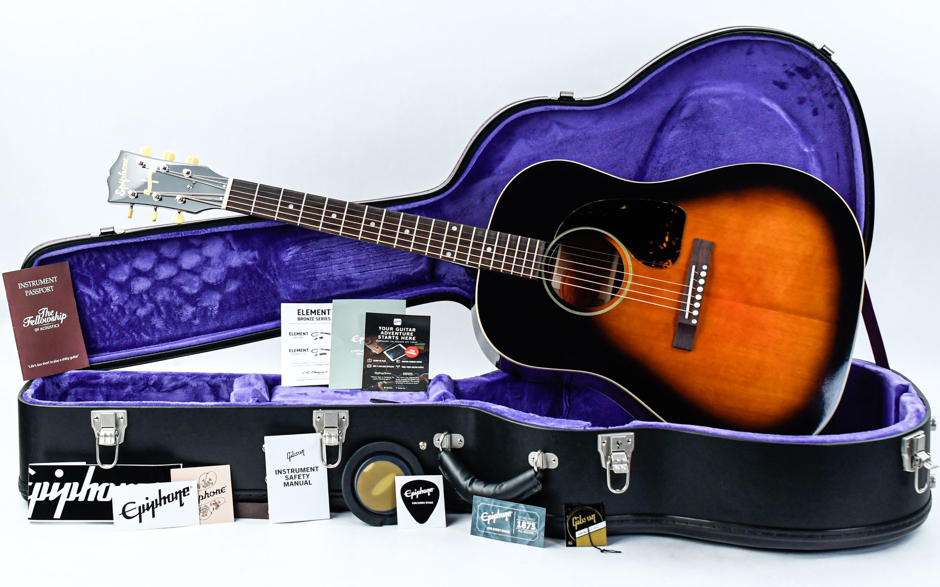 Epiphone Inspired by Gibson Custom 1942 Banner J45 Reissue Vintage ...